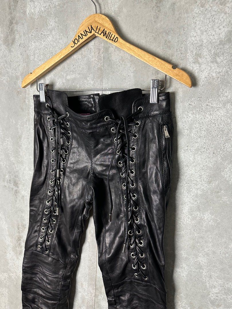 Dsquared - Lace leather pants on Carousell