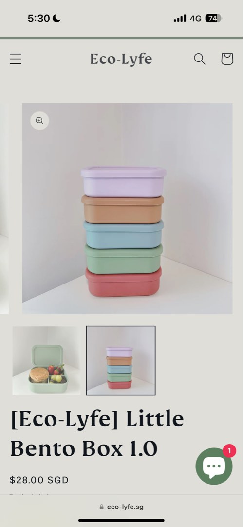 Eco Lyfe Little Bento Box, Furniture & Home Living, Kitchenware & Tableware, Food Organisation ...
