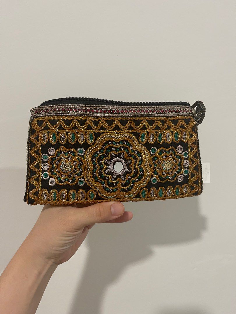 Embroidery Pouch, Luxury, Bags & Wallets on Carousell