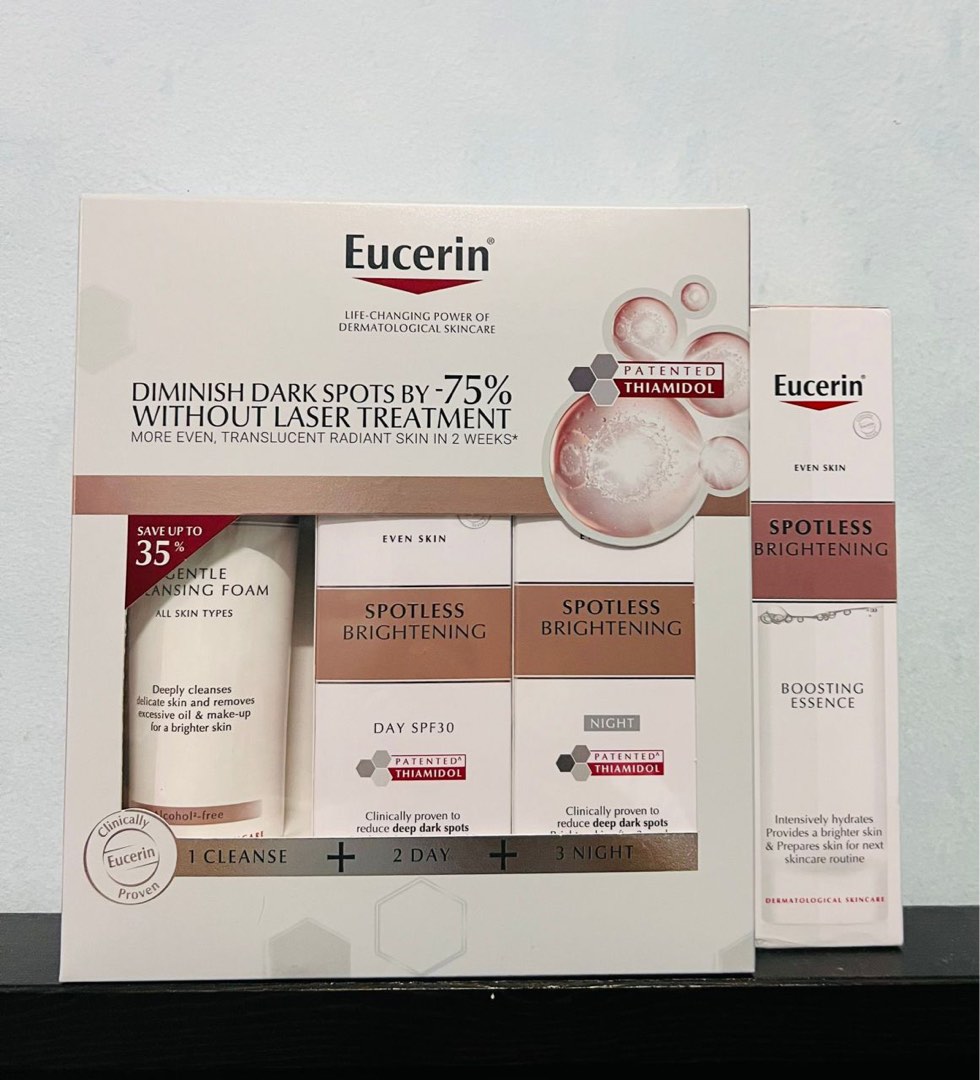 Eucerin spotless brightening set, Beauty & Personal Care, Face, Face ...
