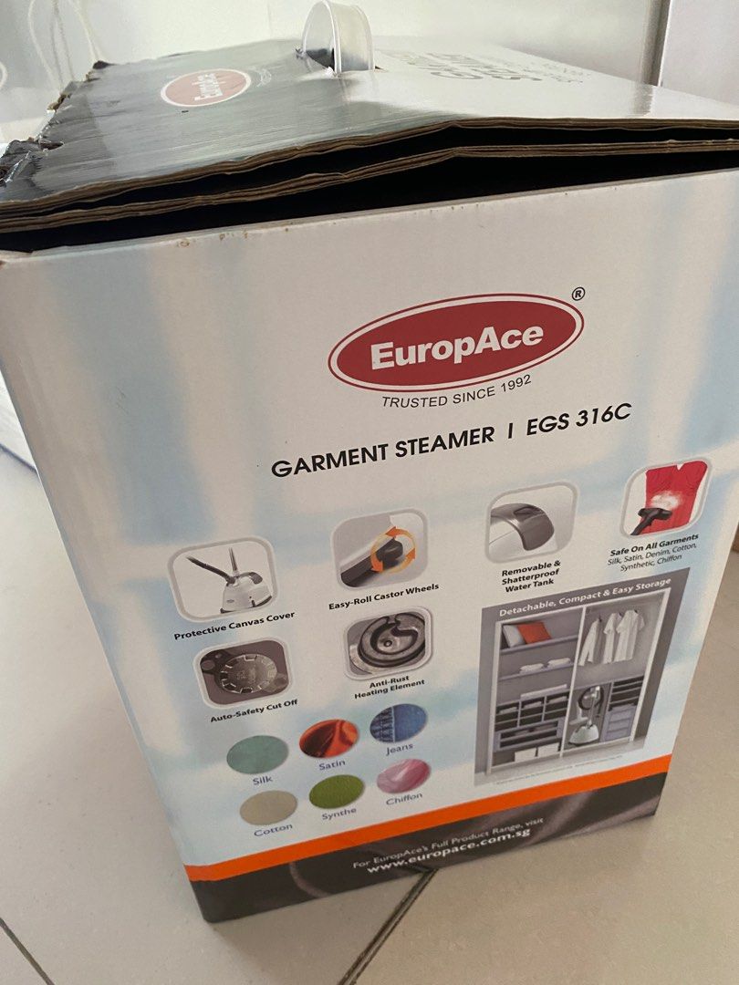 Europace Garment Steamer EGS316C, TV & Home Appliances, Irons ...