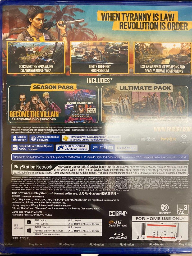 Far Cry 6 Ultimate Edition PS4 PS5 game, Video Gaming, Video Games ...