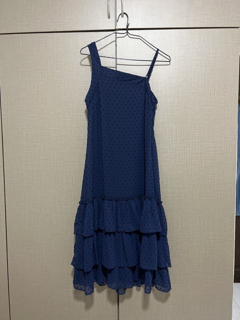 Fayth Blue Toga Dress, Women's Fashion, Dresses & Sets, Dresses on ...