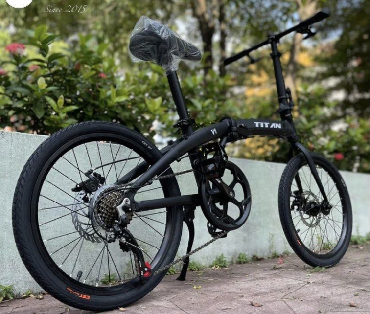 Foldable Bicycle Titan V1 (used once for testing), Sports Equipment ...