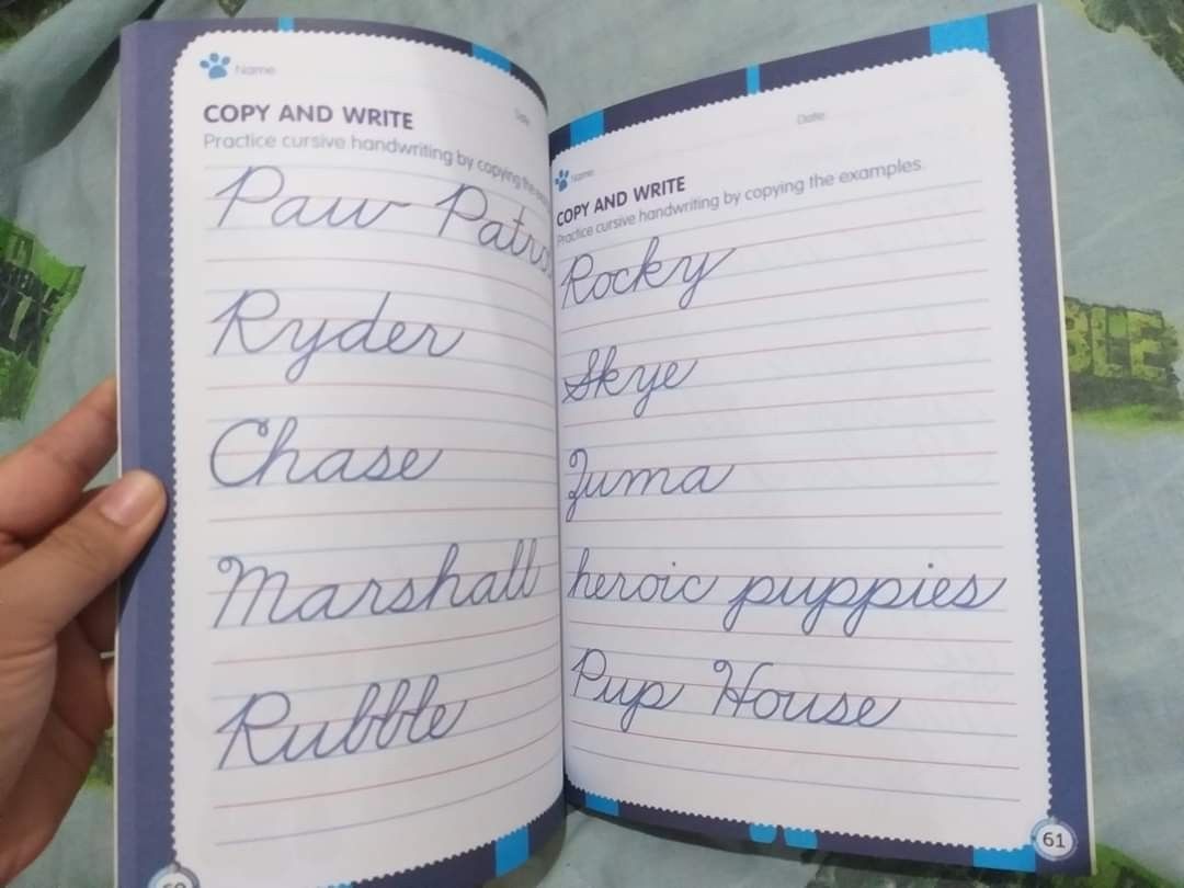 For Sale Paw Patrol My Cursive Writing WorkBook: Pages: 64, Hobbies ...