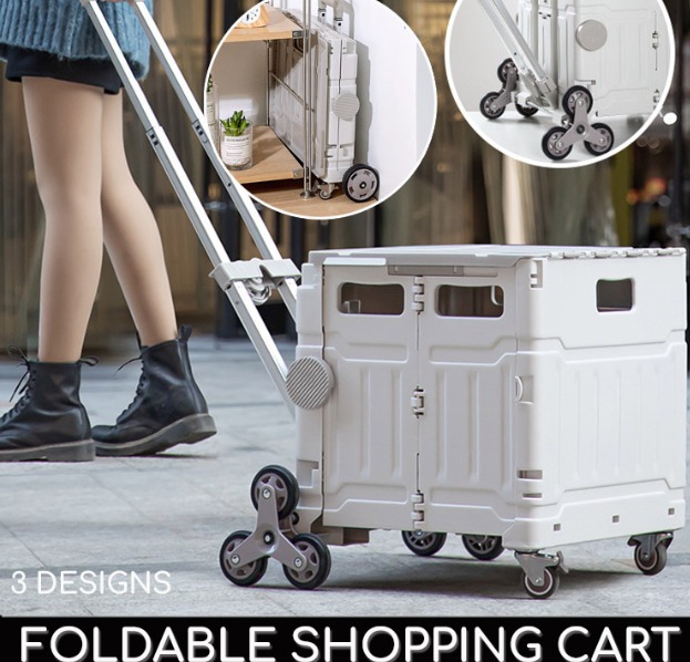 [FREE DELIVERY] Multifunctional Folding Shopping Cart / Large Capacity ...