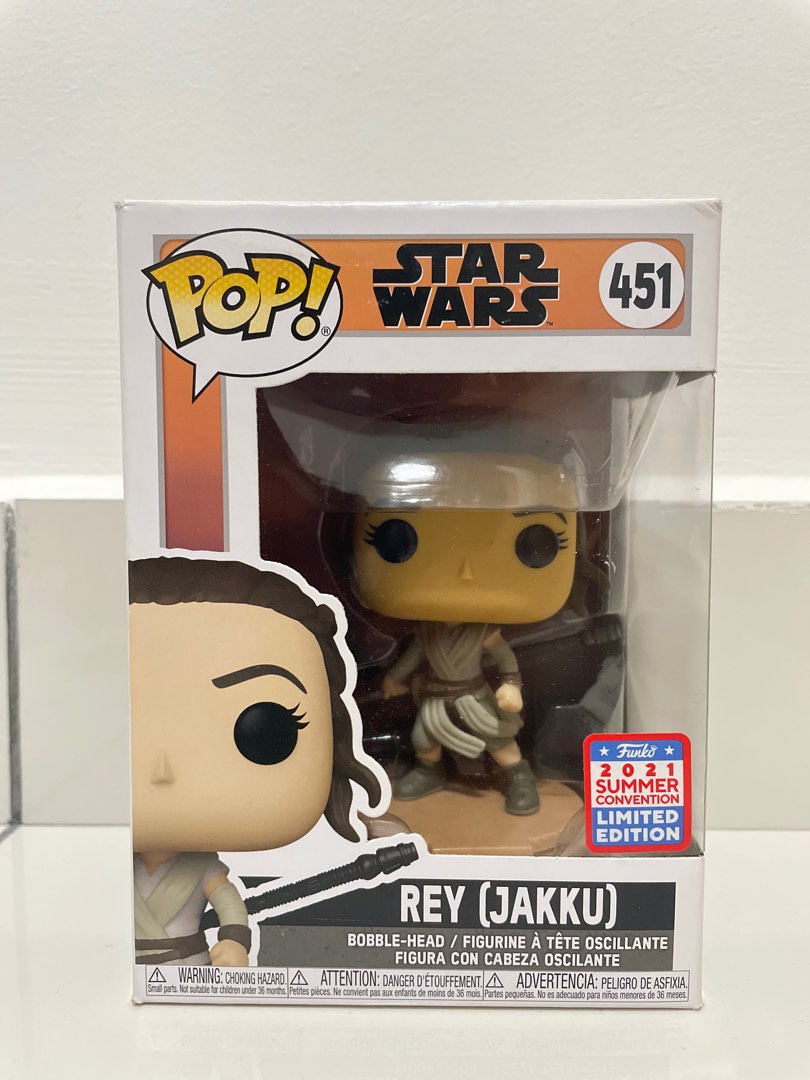 FUNKO POP 2021 SUMMER CONVENTION LIMITED EDITION STAR WARS REY(JAKKU ...