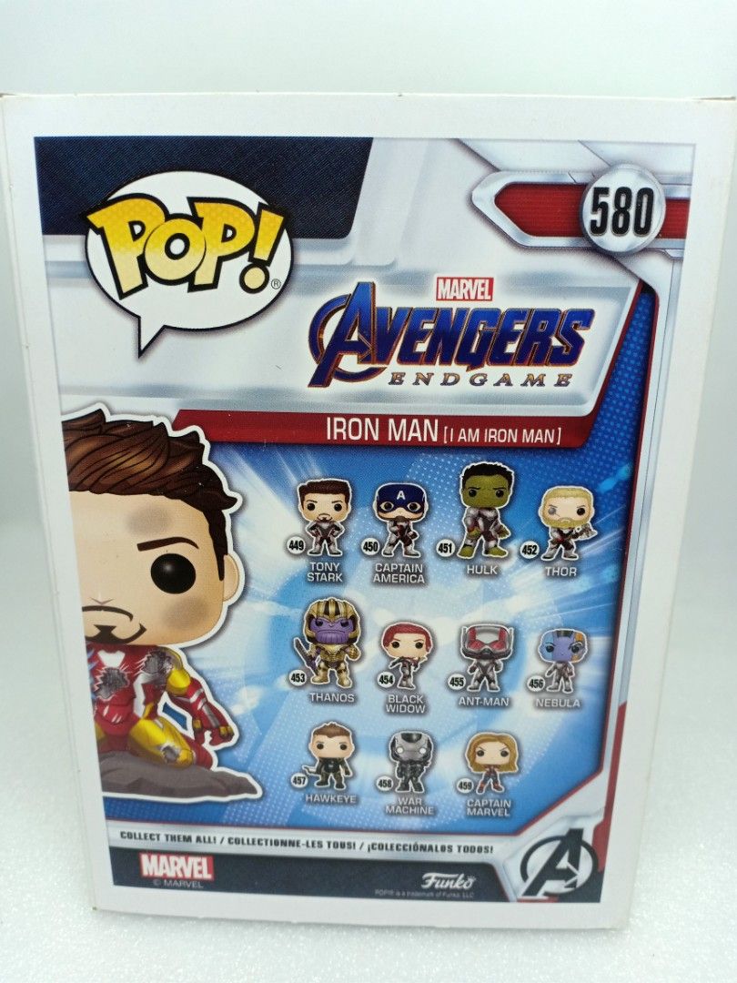 Funko Pop 580 Avengers Endgame Exclusive IronMan Iron Man Tony Stark, Hobbies & Toys, Toys ...