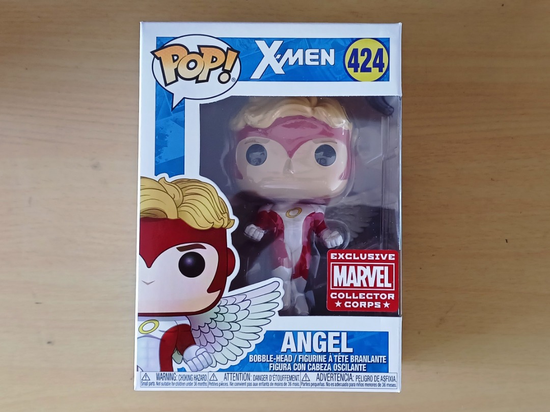 Original Funko Pop! X-Men Angel (MCC Exclusive) 424, Hobbies & Toys ...