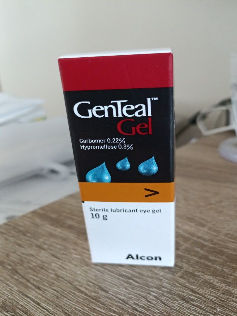Genteal Gel (10g) Eye lubricant, Health & Nutrition, Medical Supplies ...