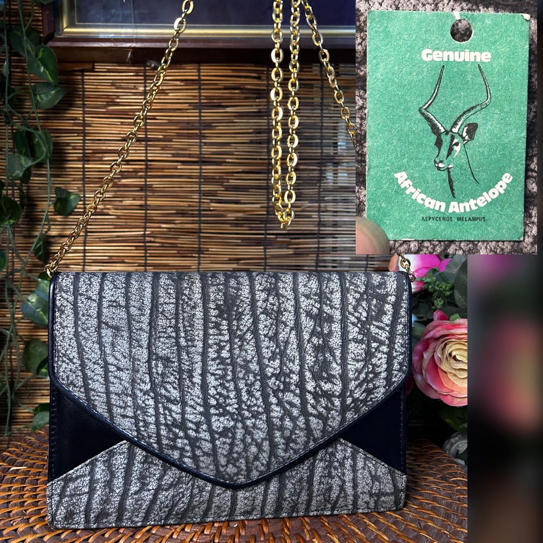 GENUINE AFRICAN ANTELOPE chain sling bag, Luxury, Bags & Wallets on ...
