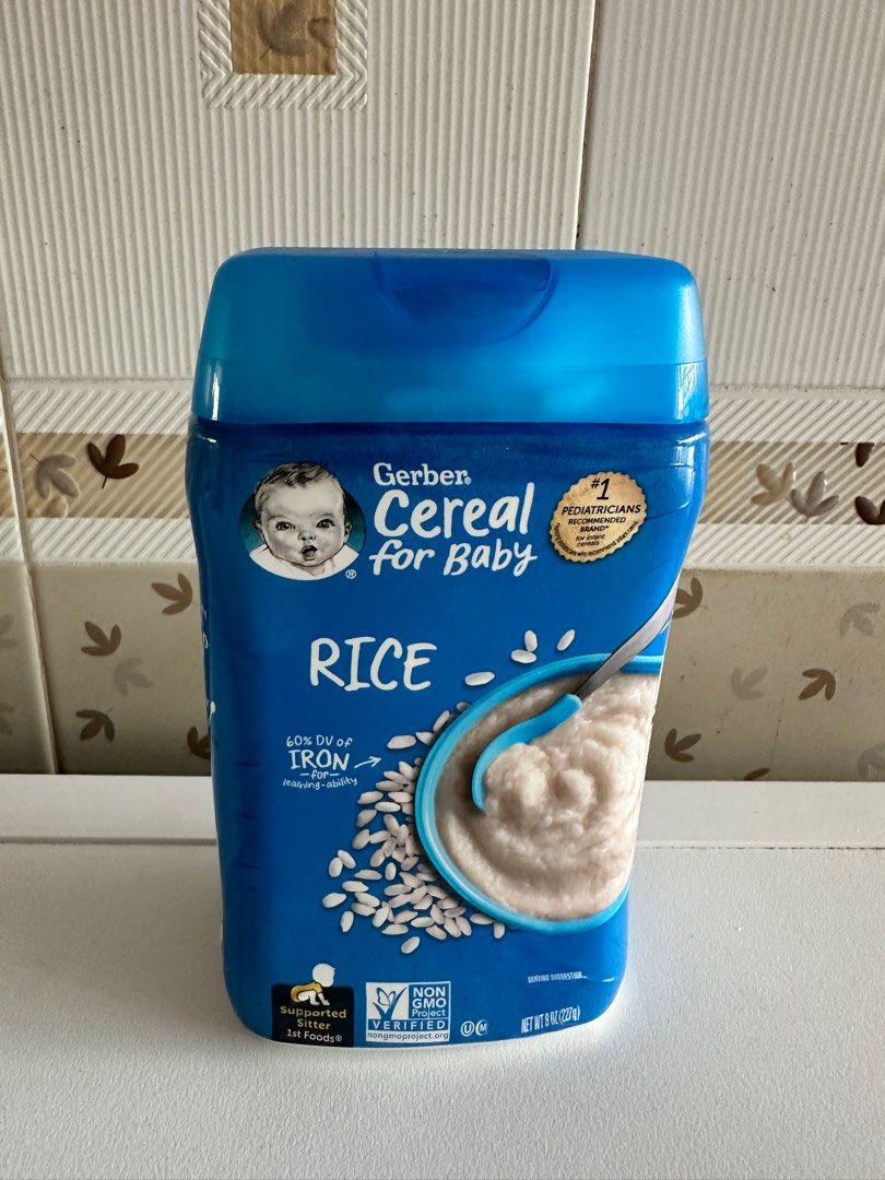GERBER Rice Cereal, Babies & Kids, Nursing & Feeding, Weaning & Toddler ...