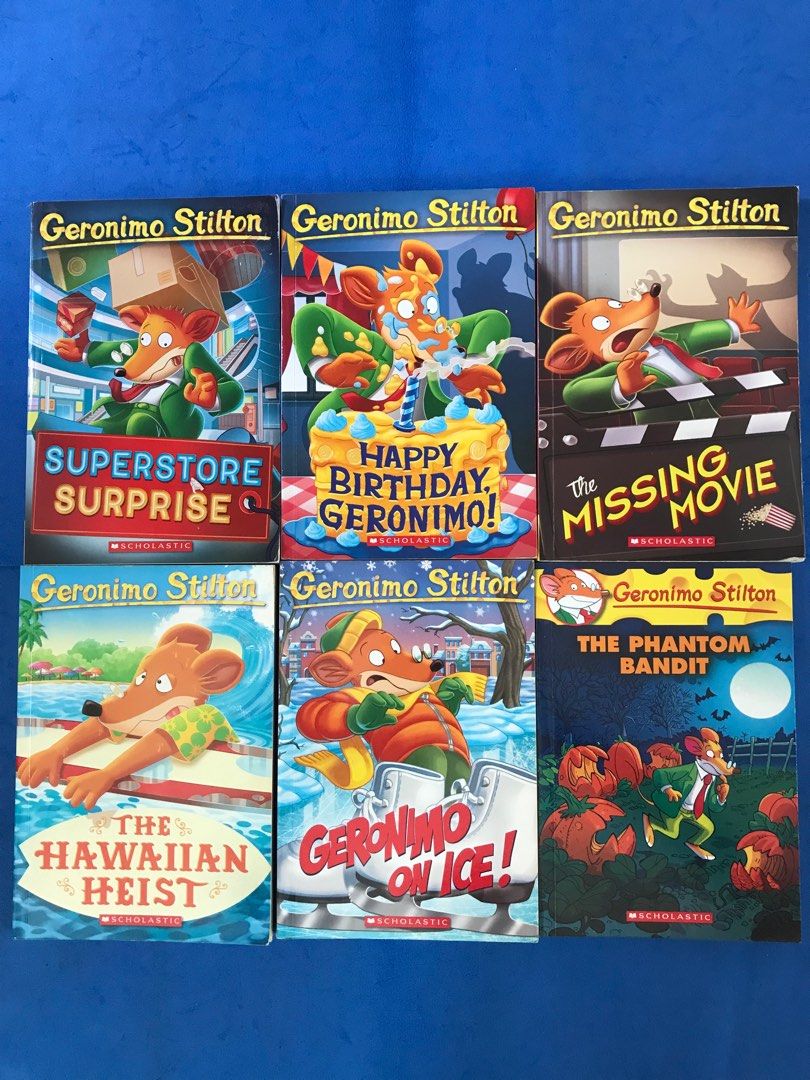 6 X Geronimo Stilton Books as shown ( bundle of 6), Hobbies & Toys ...