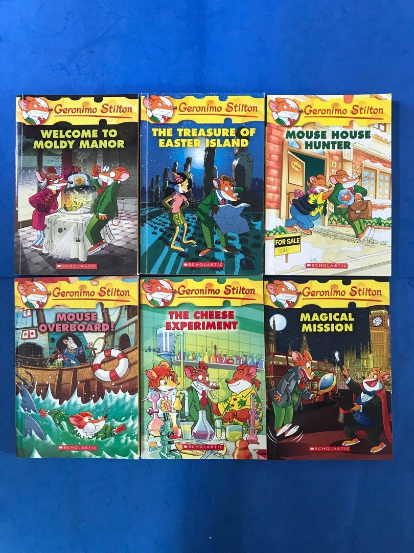 6 X Geronimo Stilton Books as shown ( bundle of 6), Hobbies & Toys ...