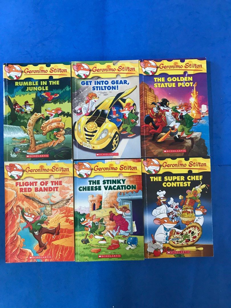 6 X Geronimo Stilton Books as shown ( bundle of 6), Hobbies & Toys ...