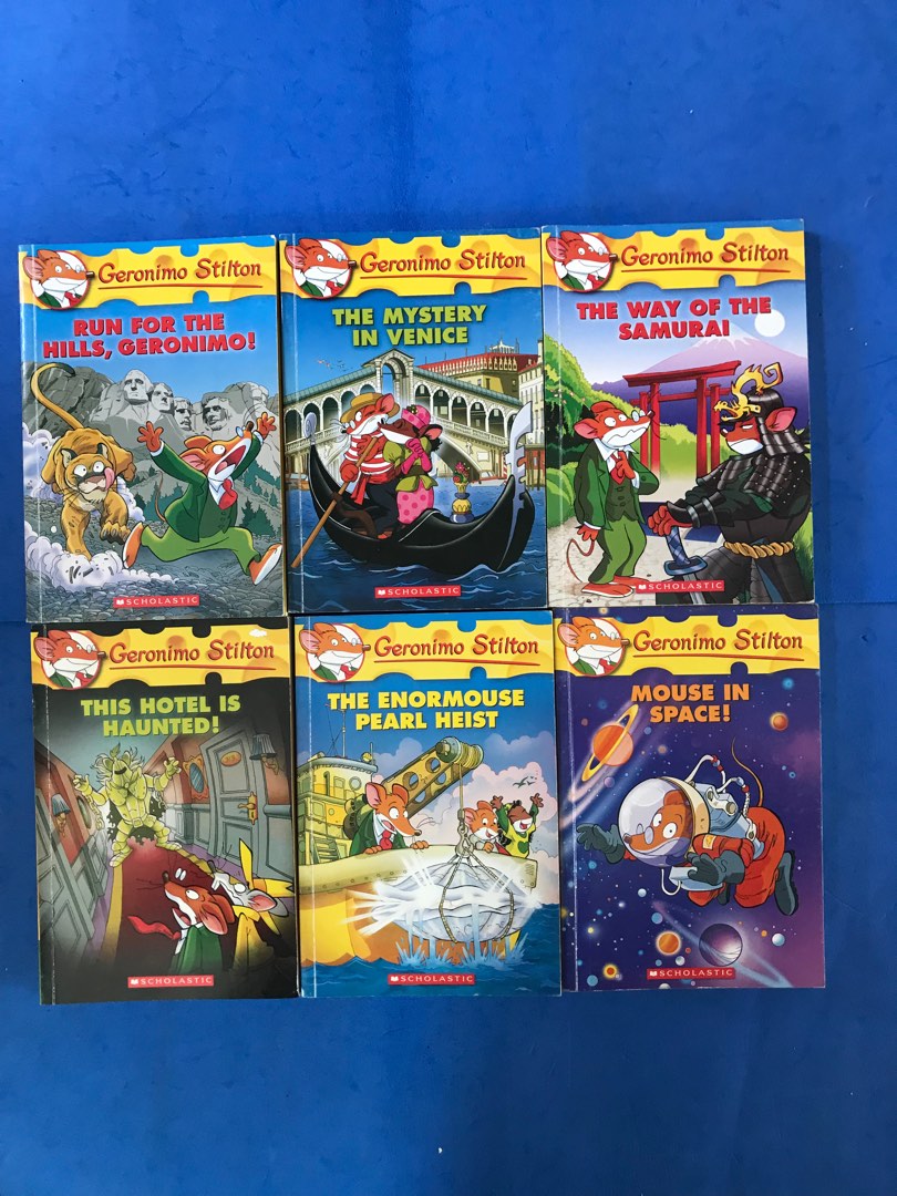 6 X Geronimo Stilton Books as shown (bundle of 6), Hobbies & Toys ...