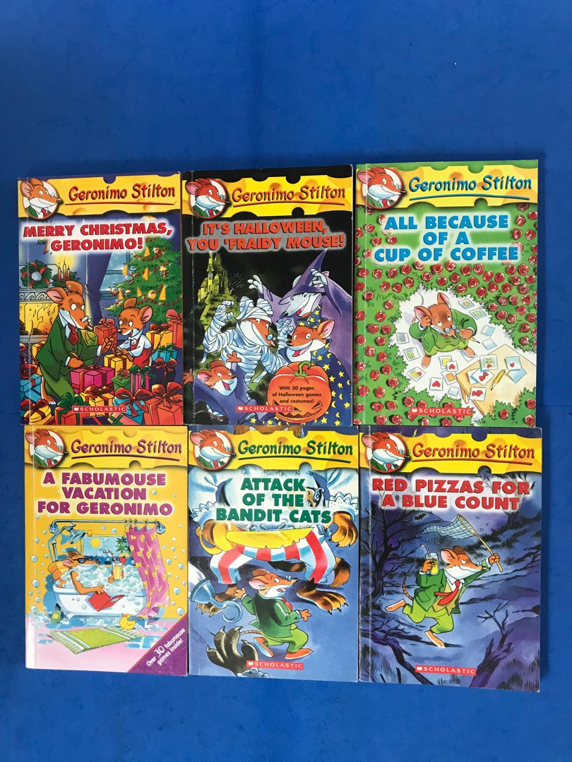 6 X Geronimo Stilton Books as shown ( bundle of 6), Hobbies & Toys ...