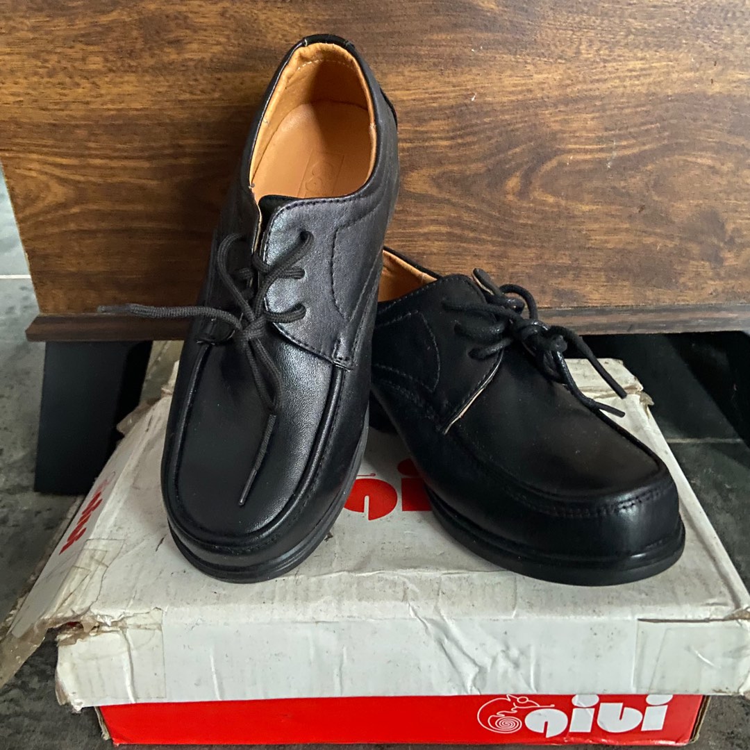Gibi Boys Kids Black School Shoes on Carousell