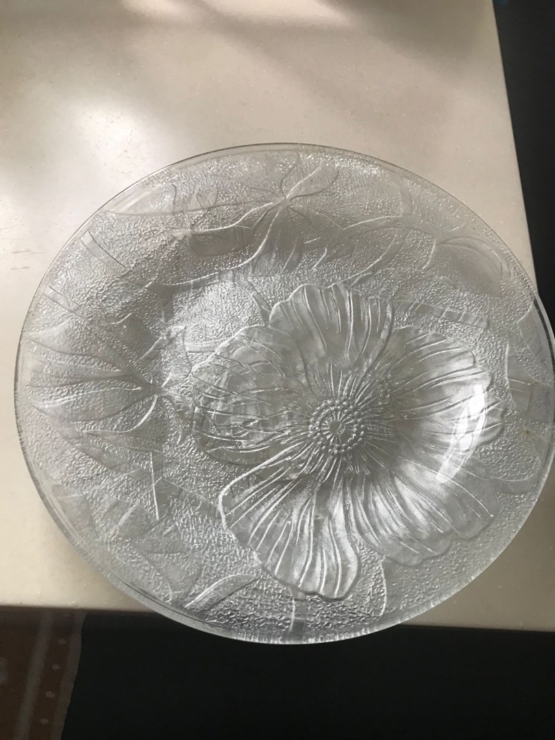 Glass Dining Plate, Furniture & Home Living, Kitchenware & Tableware ...