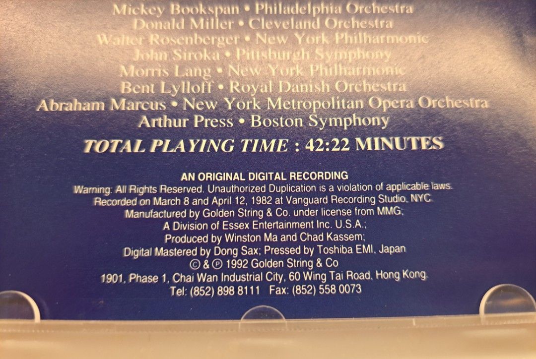 Golden String Audiophile Repertory - The All Star Percussion Ensemble ...