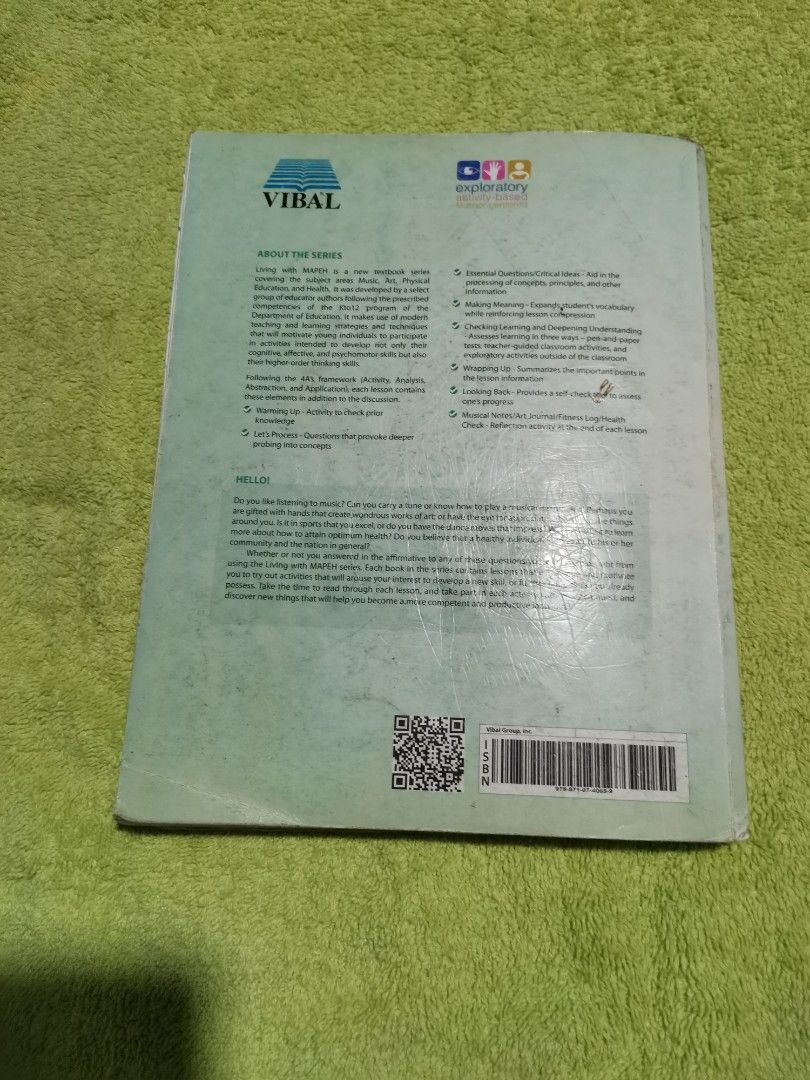 Grade 10 MAPEH textbook, Hobbies & Toys, Books & Magazines, Textbooks on Carousell