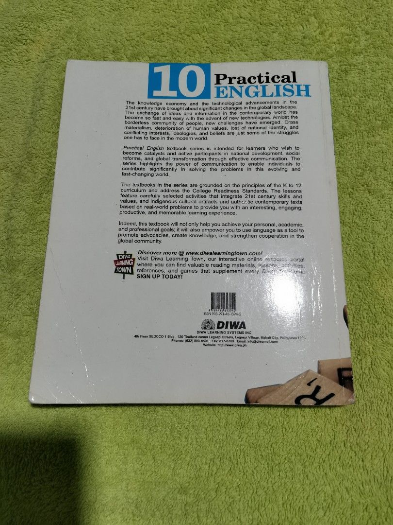 GRADE 10 PRACTICAL ENGLISH TEXTBOOK, Hobbies & Toys, Books & Magazines ...