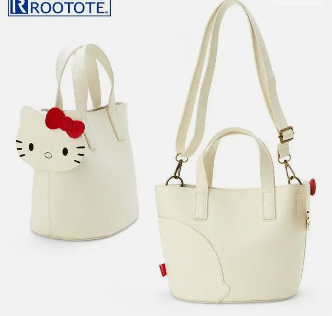 Hello Kitty x Rootote White Two Way Handbag, Women's Fashion, Bags & Wallets, Shoulder Bags on ...