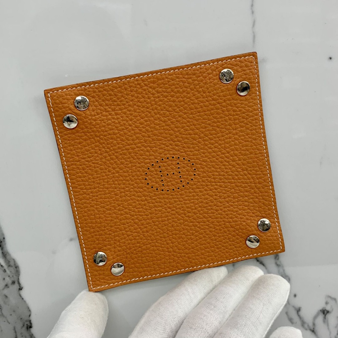 HERMES BROWN LEATHER MISED ET RELANCES CHANGE TRAY 237020939 WE, Luxury ...