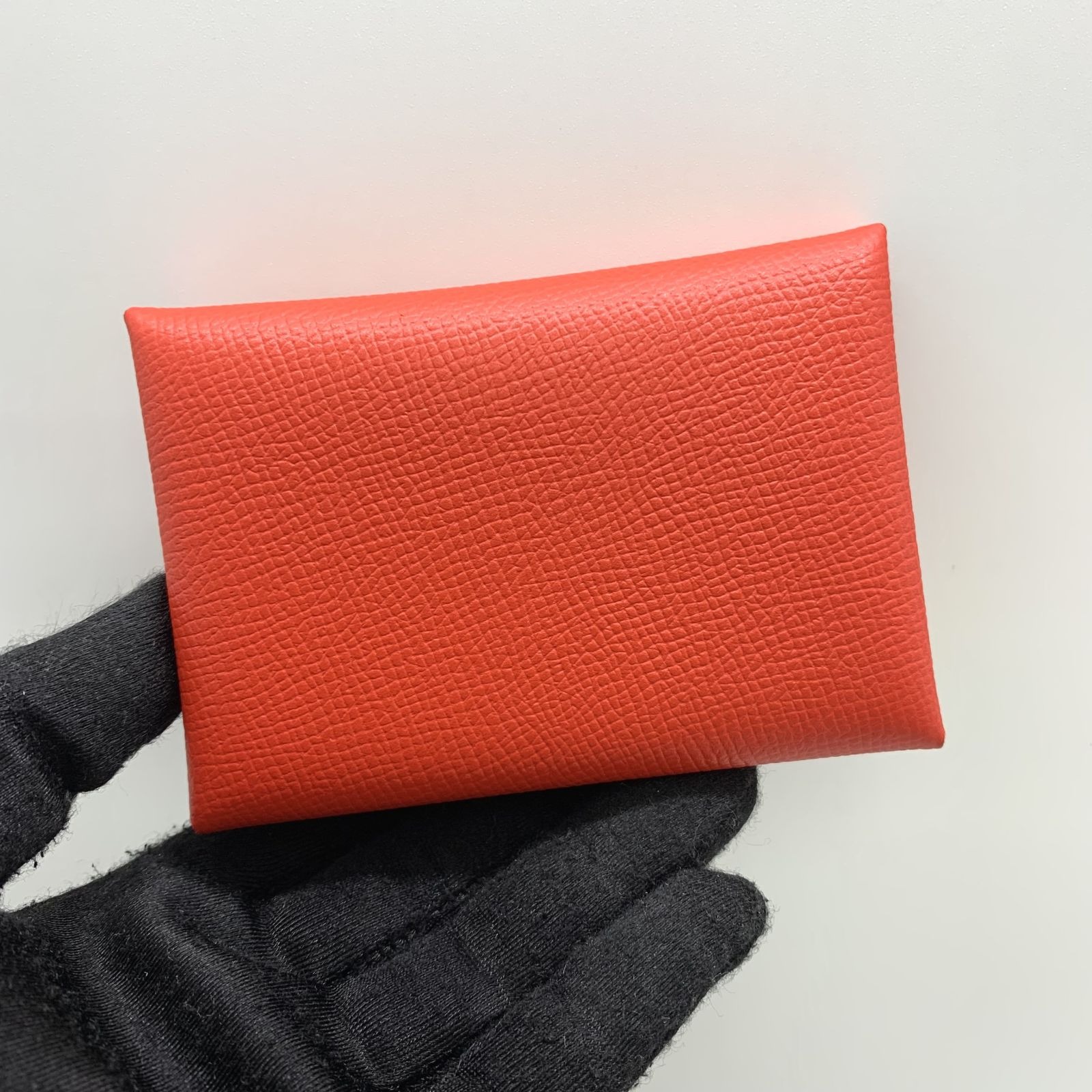 HERMES RED DUO CALVI U STAMP WALLET 237020857 AL, Luxury, Bags ...