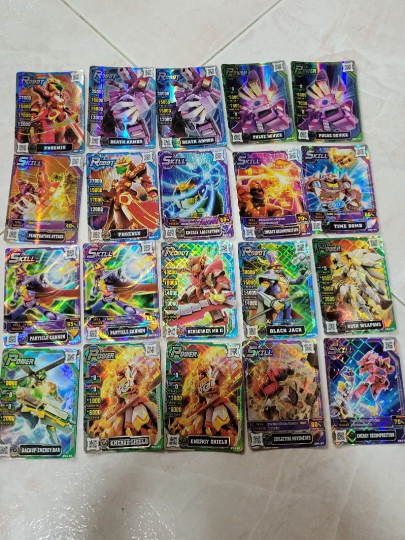Hero of Robots Silver Cards, Hobbies & Toys, Toys & Games on Carousell