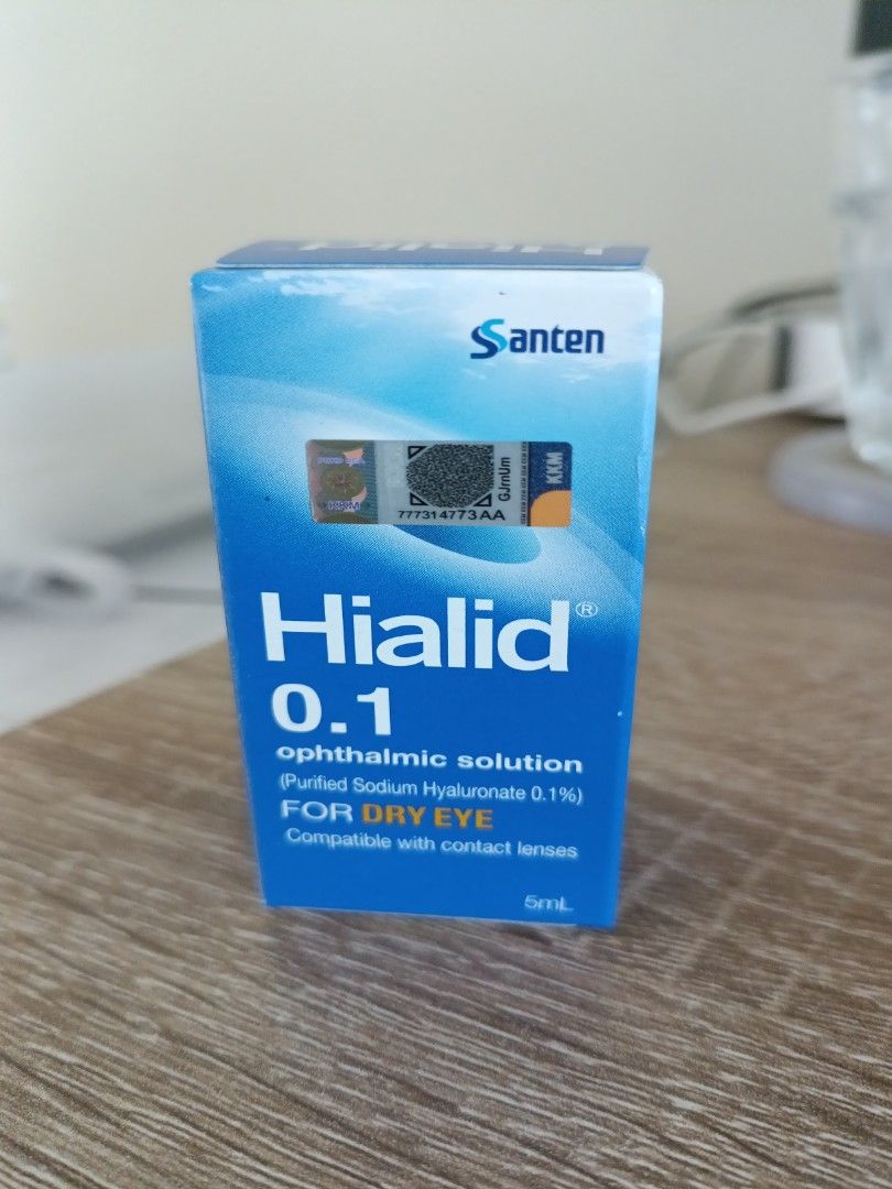 Hialid 0.1 eyedrops, Beauty & Personal Care, Vision Care on Carousell