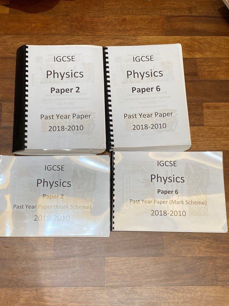 IGCSE PHYSICS PAST YEAR PAPER2&6, Hobbies & Toys, Books & Magazines ...