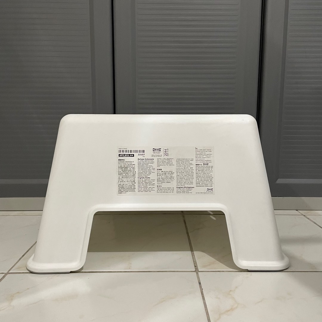 Ikea Bolmen Step Stool - White on Carousell