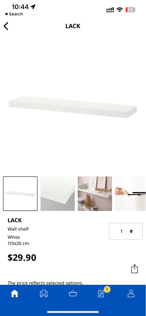 Ikea lack, Furniture & Home Living, Furniture, Shelves, Cabinets ...