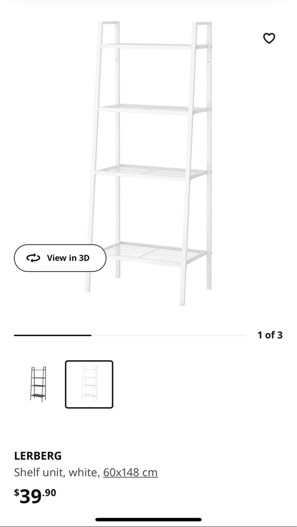 Ikea LERBERG shelf, Furniture & Home Living, Furniture, Shelves ...