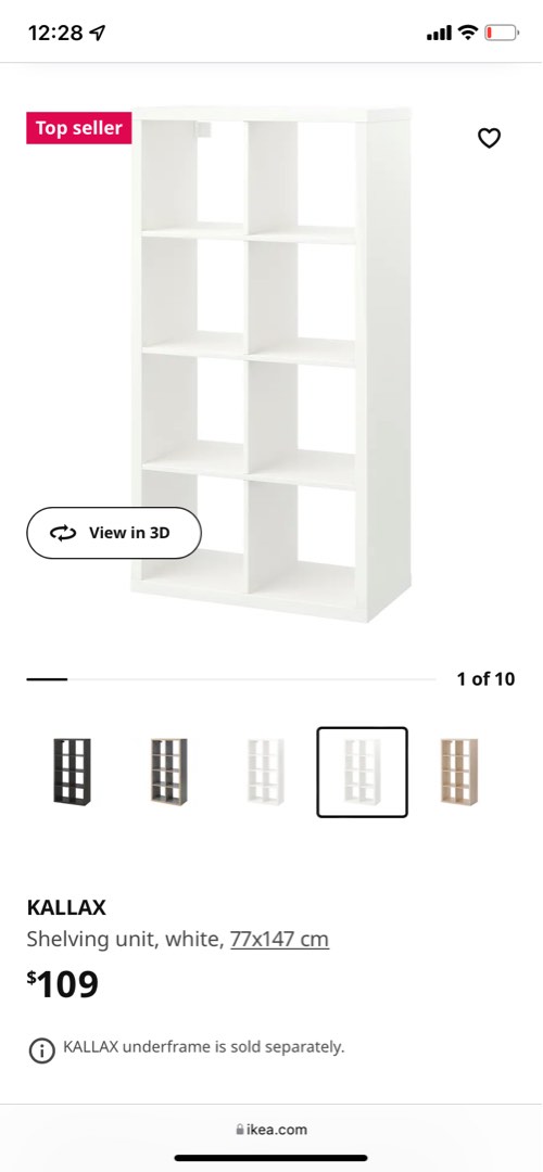 IKEA shelve Kallax, Furniture & Home Living, Furniture, Shelves ...