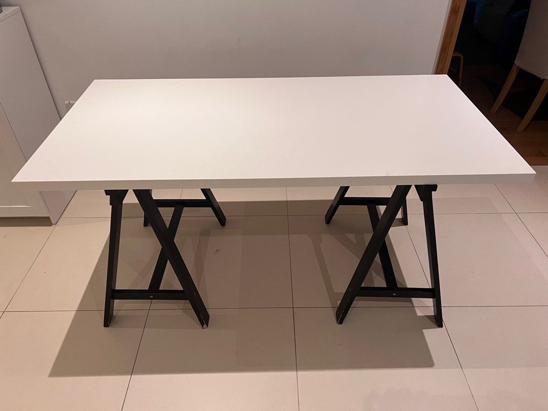 Ikea Trestle Table, Furniture & Home Living, Furniture, Tables & Sets ...
