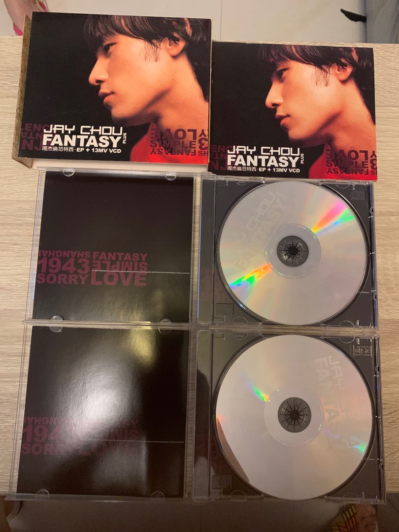 Jay Chou Fantasy EP plus 13MV VCD, 興趣及遊戲, 音樂、樂器 & 配件, 音樂與媒體 - CD 及 DVD - Carousell