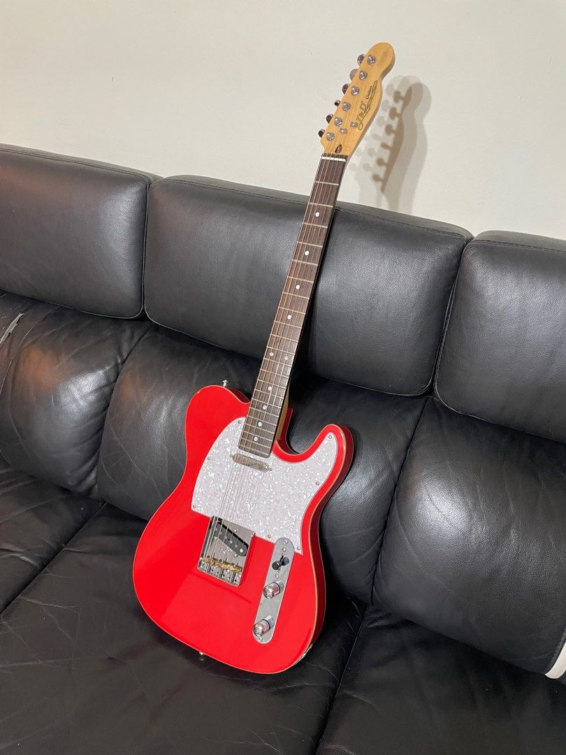 J&D Vintage Telecaster guitar in Fiesta Red, Hobbies & Toys, Music ...