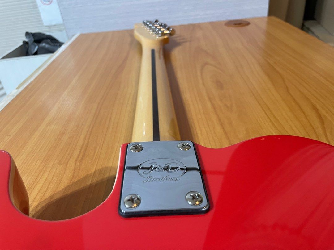J&D Vintage Telecaster guitar in Fiesta Red, Hobbies & Toys, Music ...
