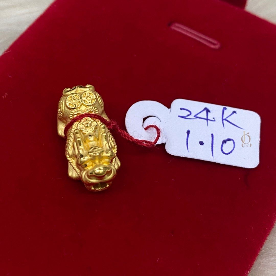 [JEWL GOLD] 24k Hong Kong Gold Piyao 1.1g, Women's Fashion, Jewelry ...