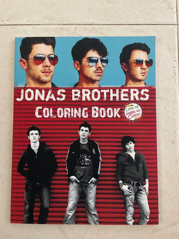 Jonas Brother colouring book, Hobbies & Toys, Memorabilia ...
