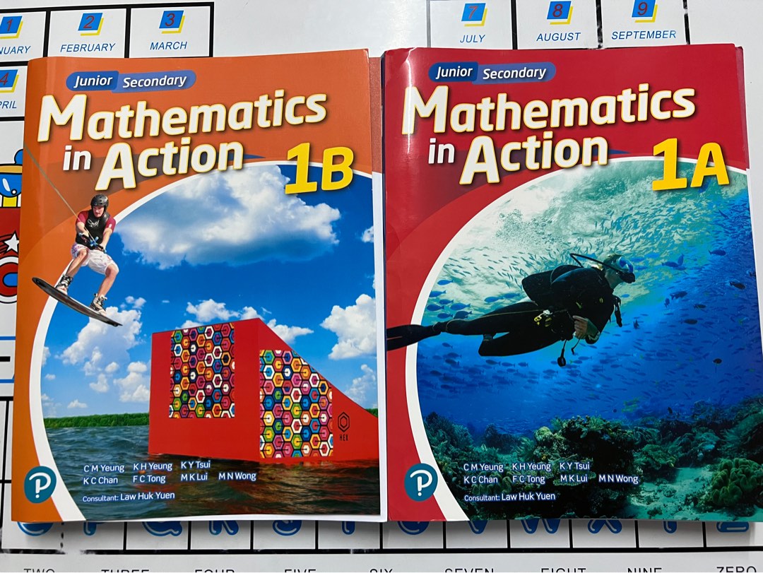 Junior secondary mathematics in action book 1A,1B, 興趣及遊戲, 書本 & 文具, 教科書 - Carousell