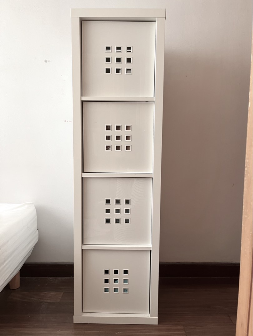 KALLAX Shelving Unit with 4 Inserts | 42 x 147cm, Furniture & Home ...