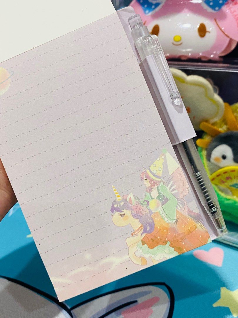 kawaii memo pad with pen, Hobbies & Toys, Stationary & Craft, Art ...