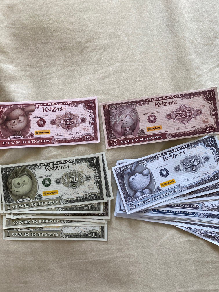Kidzania Money (Kidzos), Hobbies & Toys, Memorabilia & Collectibles ...