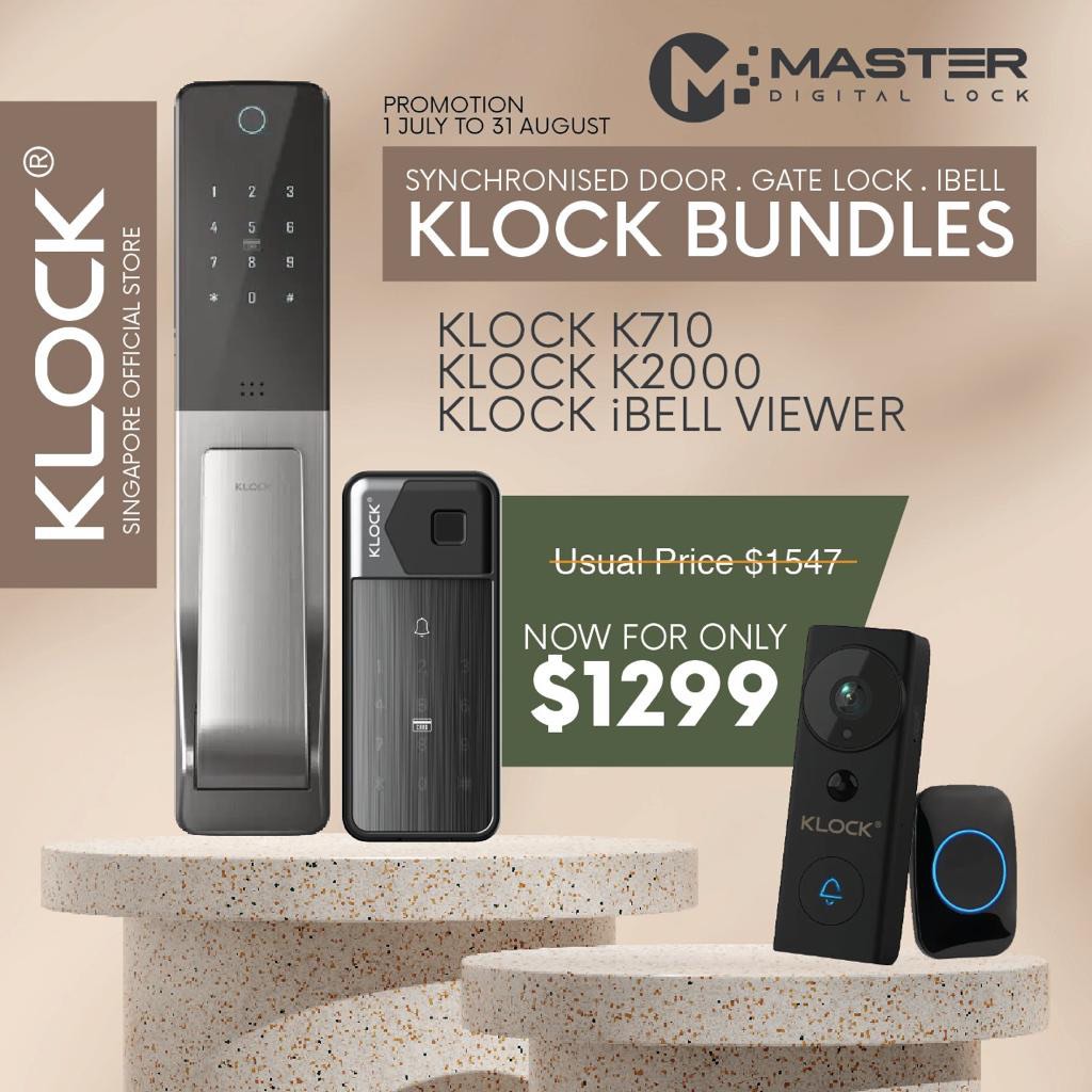 KLOCK FULL SYNCHRONISED GATE DOOR DIGITAL LOCKS, Furniture & Home ...