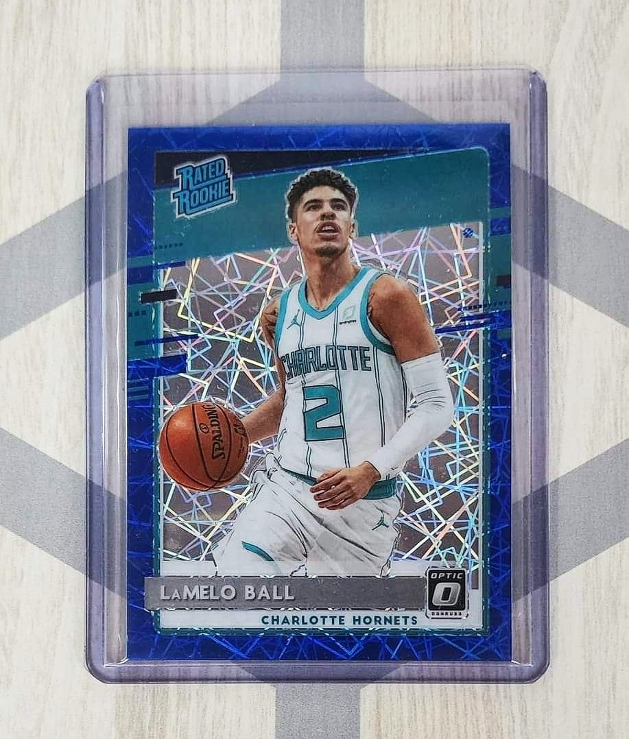 Lamelo Ball Rated Rookie Blue Velocity NBA card, Hobbies & Toys ...
