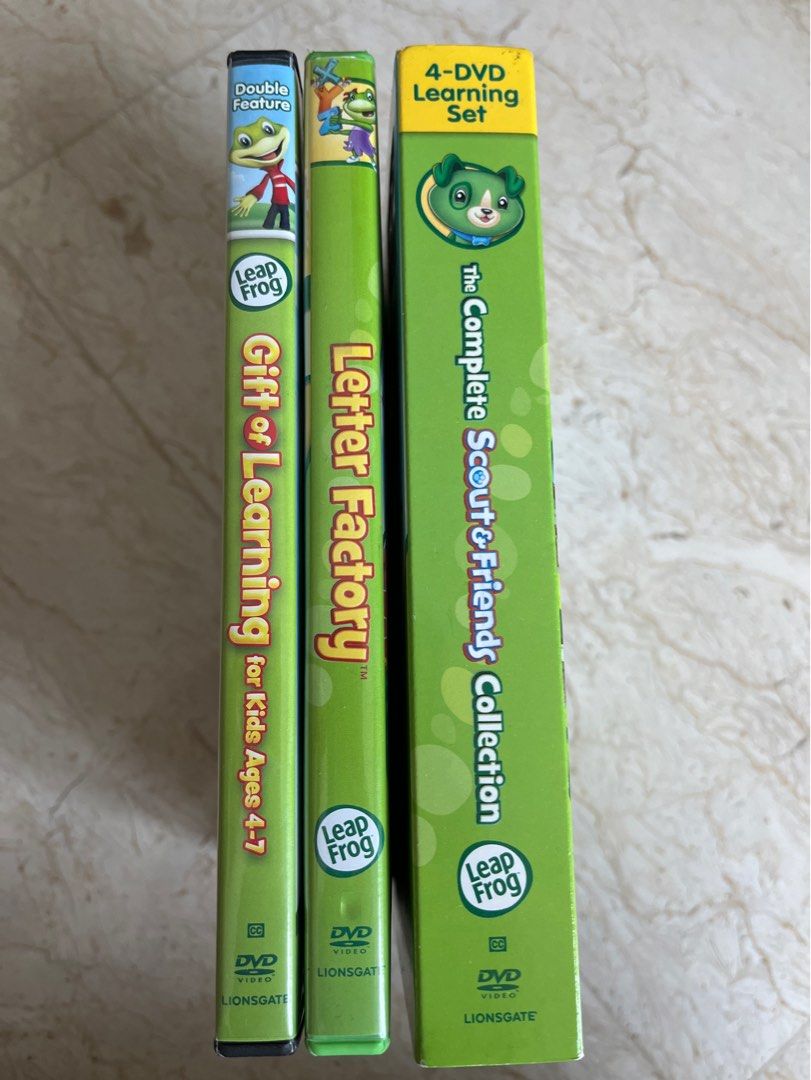 Leapfrog DVD Learning Set, Hobbies & Toys, Music & Media, CDs & DVDs on Carousell