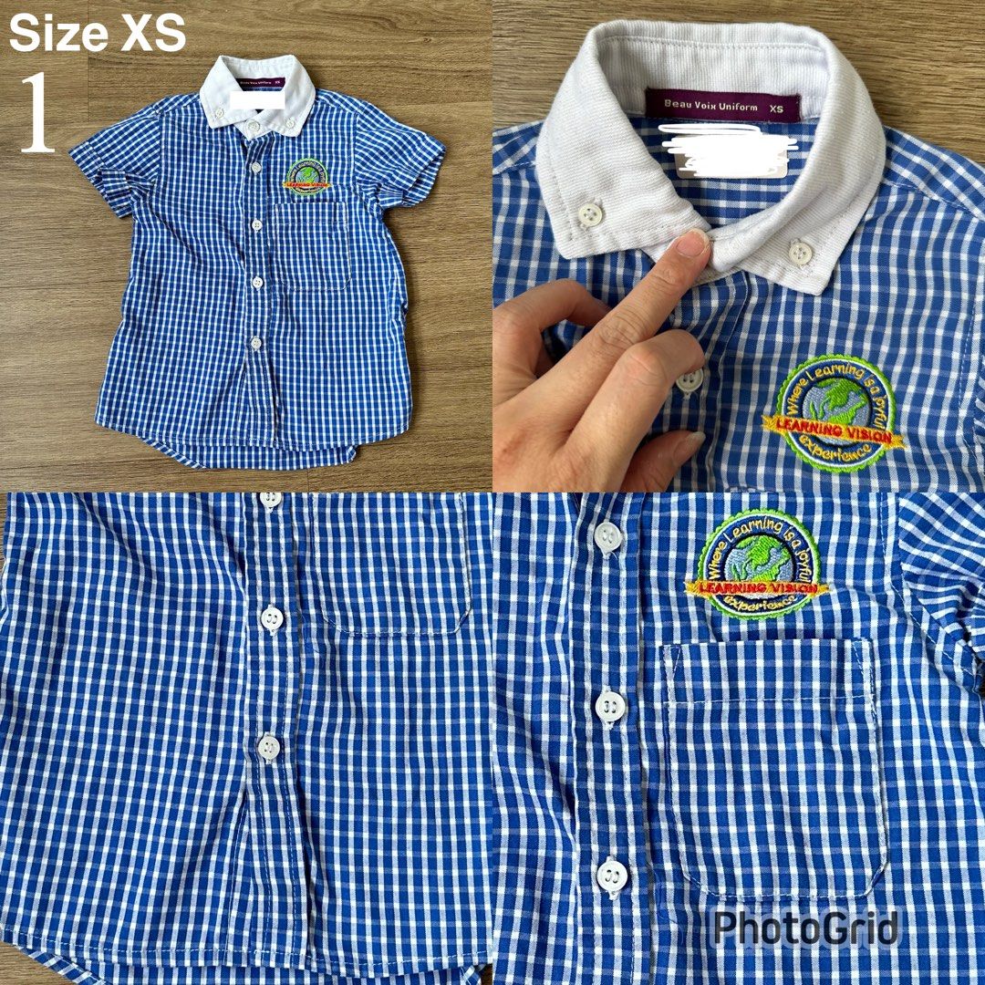 Learning Vision (LV) Boy School Uniform XS and S, Babies & Kids, Babies ...